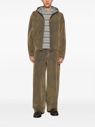 Daily Paper Clothing Velvet Shirt Jacket - Brown