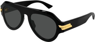 Bottega Veneta Lunettes de soleil aviateur Mitre - unisex - Accessoires - Noir - Taille: 53 MM