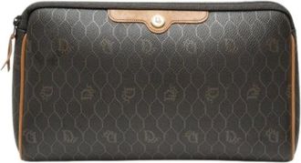 Dior Pre-owned Sac pochette en toile - Femme - Pre-owned - Brun - Taille: ONE Size