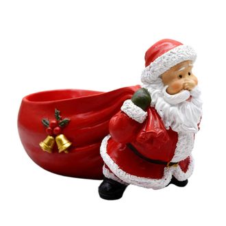 Generico Weihnachtsmannfiguren aus Harz, mit Glocke aus Kunstharz, lustige Form für Partys, Weihnachten, Weihnachtsmann, für Geburtstag, Büro, Zuhause, Auto, S