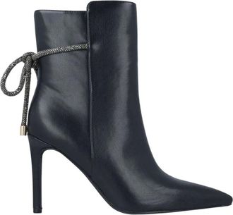 Menbur Femme, Chaussures, Noir, Taille: 38 EU Tronchetto in pelle fiocco posteriore in strass