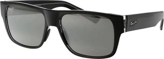 Maui Jim Homme, Accessoires, Gris, Taille: ONE Size Lunettes de soleil rectangulaires pour activit&eacute;s ext&eacute;rieures