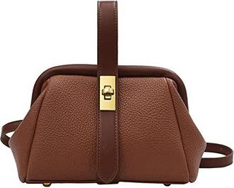 Generic Sac &agrave; main Hobo pour femme avec poign&eacute;e sur le dessus, sac &agrave; main tendance et &eacute;l&eacute;gant, sac &agrave; bandouli&egrave;re pour femme, marron, Small