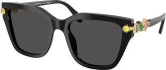 Swarovski Femme, Accessoires, Noir, Taille: 53 MM Lunettes de soleil &eacute;l&eacute;gantes Sk6041 en noir