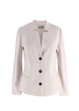 Falconeri Dove Grey Merino Wool Jacket Size S