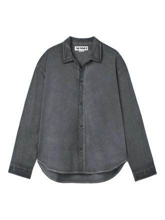 Sunnei chemise à effet délavé - Gris