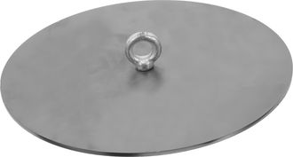 Aboofan Ersatz Herddeckel Aus Verdicktem Eisen Mit Griff Universeller Ofen Brennofen Deckel 18cm Feuerfest Für Haushalt Und Camping