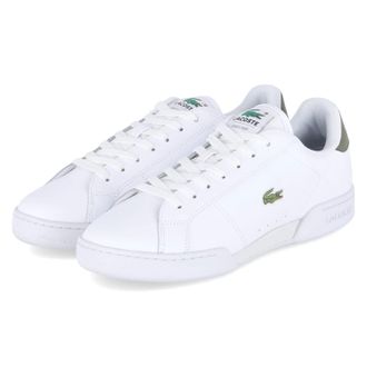 Lacoste 50SMA0050-2H4 Schn&uuml;rhalbschuh Glattleder Herren in wei&szlig; - Gr. 44