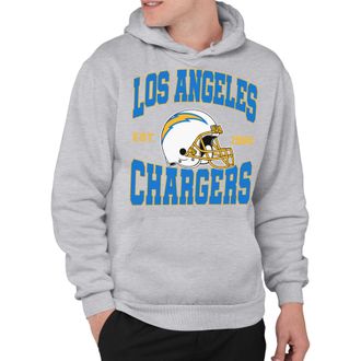 Junk Food NFL - Los Angeles Chargers - Team Helmet - Unisex Adult Pullover Fleece Hoodie for Men and Women - Size 3X-Large