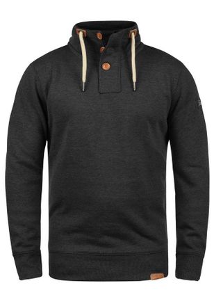 Solid Stehkragenpullover SDTripTroyer Sweatpullover mit Knopfleiste