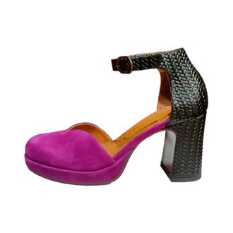 Chie Mihara Lila Leder Abs&auml;tze Elegante Schuhe - - Shoes - Damen - Mehrfarbig - 35 EU