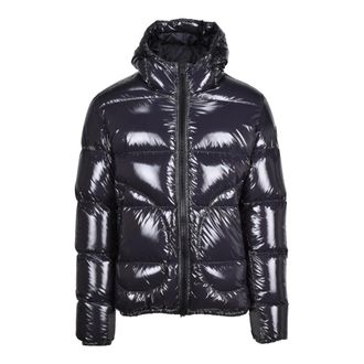 Herno Homme, Vestes, Noir, Taille: S Doudoune Brillante avec Poches &agrave; Fermeture &Eacute;clair