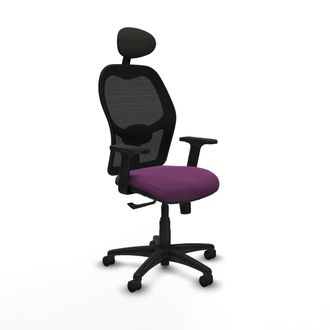 Piqueras y Crespo Aloc&eacute;n Stuhl mit 2D-Armlehnen, h&ouml;henverstellbarer Lendenwirbelst&uuml;tze und festem Kopfteil, ausgestattet mit Sincro 3-Positionen und Schneideschaum, Sch