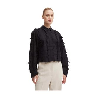 Day Birger Et Mikkelsen Drapiertes Hemd - - Blouses & Shirts - Damen - Schwarzk - XS