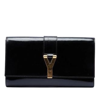 Saint Laurent Pre-owned Chyc Ligne Clutch - - Pre-owned - Damen - Schwarzk - ONE SIZE