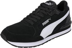 Puma Sneakers en Daim St Runner v4 43 Black White Silver Metallic?Sneakers pour Adultes