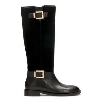 Kazar Wildleder- und glatte Lederstiefeltyp Stiefel.Dieses Produkt f&auml;llt klein aus. - - Shoes - Damen - Schwarzk - 41 EU