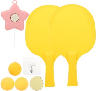 Cabilock Hängendes Tischtennis trainingsset für Erwachsene mit Schlägern und Bällen Interaktives Tischtennis Reflex Koordinationsförderung für Indoor und Outdo