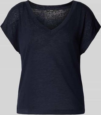 Zero T-Shirt aus Viskose-Mix mit V-Ausschnitt