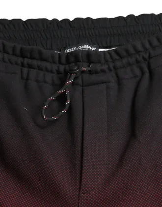 Dolce & Gabbana Leopard Print Cotton Bermuda Shorts - Red