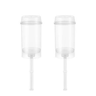 TOPBATHY 20 StüCk Push-up Cake BehäLter - Wiederverwendbare Kunststoffbecher Mit Deckel FüR Kuchen, Pudding Und Desserts - Ideal FüR Partys Und Geburtstagsfeie