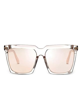 Tom Ford Eyewear Sonnenbrille mit eckigem Gestell - Rosa