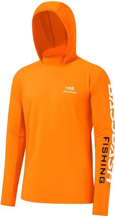 Bassdash Herren Kapuzenpullover Shirt Sonnenschutz UPF50+ UV Pullover Langarm Hoodie f&uuml;r Angeln Rash Guard