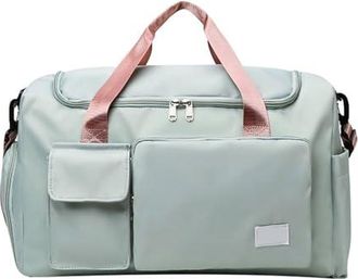 Generic Sac de voyage avec compartiment de s&eacute;paration sec/humide pour homme et femme, avec compartiment &agrave; chaussures, l&eacute;ger et facile &agrave; transporter, gris peti