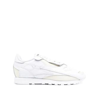 Maison Margiela Wei&szlig;e Leder Casual Sneaker - - Shoes - Herren - Wei&szlig; - 43 EU