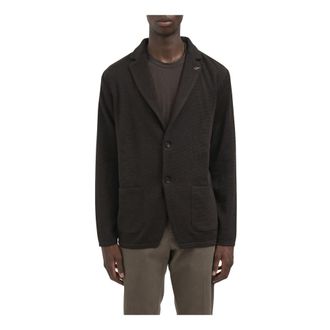 Paoloni Giacca Maglia Waffle - - Jackets - Herren - Braun - L