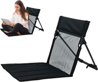Generic Tragbarer Terrassenstuhl - Klappbarer Strandsitz mit gepolsterter R&uuml;ckenlehne, leichte Low-Profil-Sitzpl&auml;tze f&uuml;r Outdoor-Freizeit | Picknick Tailgatin