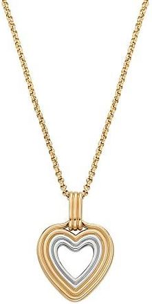 Skagen Collier Pour Femmes Kariana, Longueur : 406mm+70mm, Largeur : 16.6mm, Hauteur : 19.2mm Collier En Acier Inoxydable Bicolore, SKJ1679998