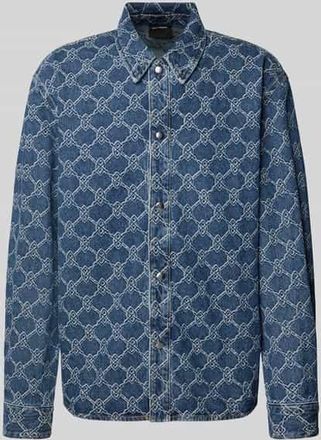 Daily Paper Clothing Jeanshemd mit Druckknopfleiste
