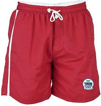 Duke London Duke - Maillot/short de bain Yarrow D555 - homme - doublure mesh - king size - Rouge - 3XL