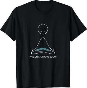 Whyitsme Design Lustige M&auml;nner, Meditation, Typ, Jungen, Achtsamkeit, meditieren T-Shirt