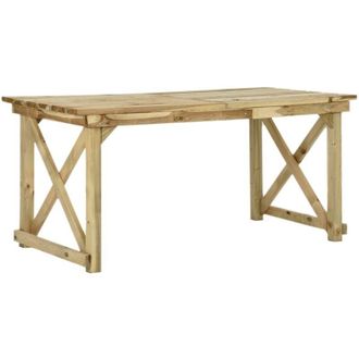 vidaXL Gartentisch 160x79x75 cm Holz vidaXL