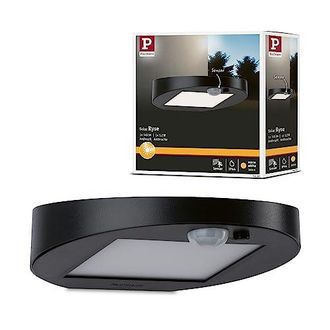 Paulmann 94246 Ryse Applique murale solaire LED dextérieur avec 1 ampoule de 1,2 W - Anthracite - Plastique - 3000 K - Blanc chaud