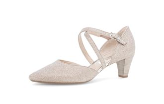 Gabor Damen Pumps, Frauen Riemchen Pumps,Spangenpumps, feminin Absatzschuhe Sandaletten überkreuzte Riemchen elegant fein,rosato,42.5 EU / 8.5 UK
