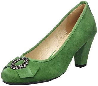 Hirschkogel Femme 0596616 Escarpins, Vert, 38 EU