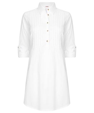 Joe Browns Damen Langes Hemd mit Biesenärmeln Tunika-Shirt, weiß, 36