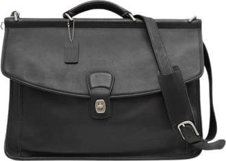 Coach Beekman Serviette en Cuir dOccasion - Femme - Pre-owned - Noir - Taille: ONE Size