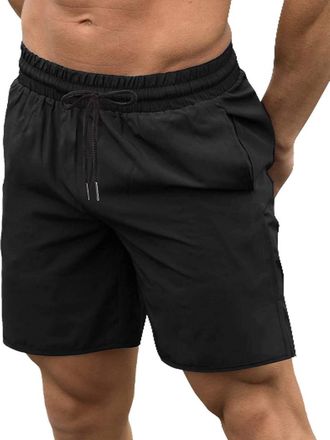 Coofandy Herren Sporthosen Kurz Laufshorts mit Taschen Schwarz L Trainingsshorts Gym Shorts Schnell Trocknend
