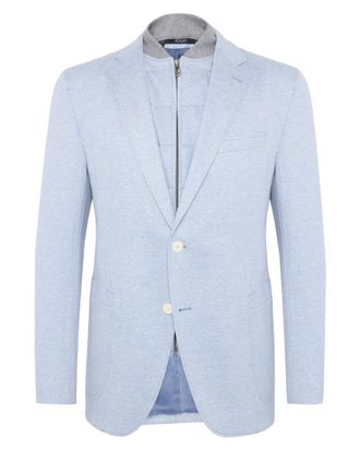 Joop Jersey-Sakko mit heraustrennbarer Steppblende, Slim Fit in