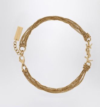 Saint Laurent Metal bracelet with Cassandre tassel