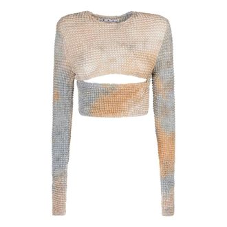 Off-white Kamel Top f&uuml;r Stilvolles Aussehen - - Tops - Damen - Beige - S