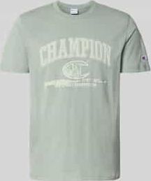 Champion T-Shirt mit Label-Print und Rundhalsausschnitt