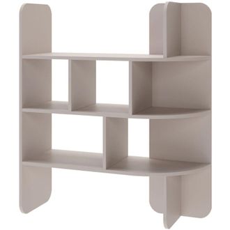 Selsey Selsey - contle - Biblioth&egrave;que basse avec niches ouvertes - 120 cm - beige