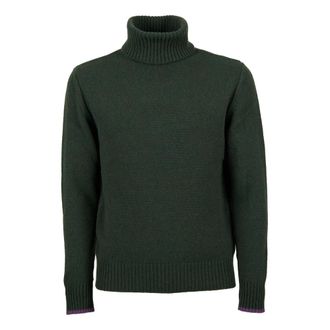 Gallo Gallo, Homme, Pulls, Vert, Taille: S Pull &agrave; Col Roul&eacute;