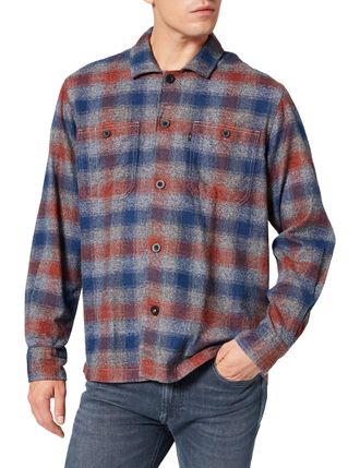 Camel Active Herren 409114/6S14 Hemd, Wood, L