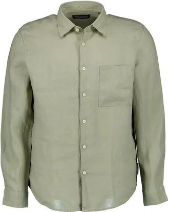 Marc O'Polo Herren Hemd grün Leinen